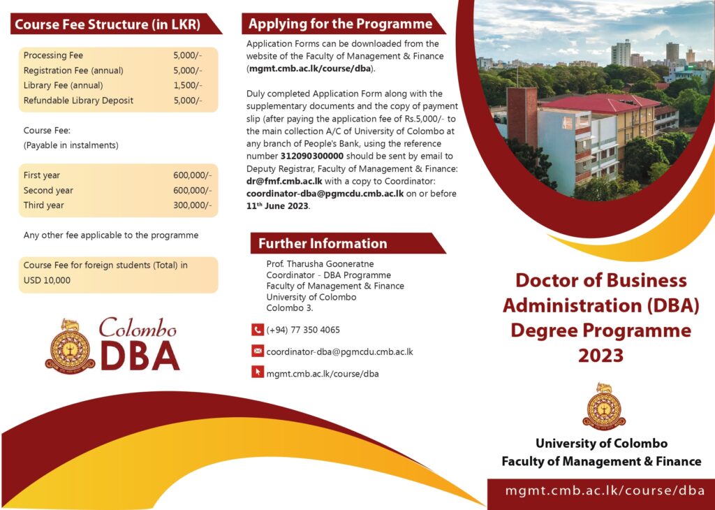 DBA Programme | Postgraduate & Mid-career Development Unit